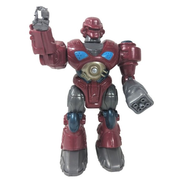 Happy Kid | Toys | Hap P Kid Toys Mars Walking Robot Maroon Grey Figure ...